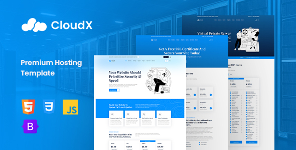 CloudX - Premium Hosting Template by AR-Coder | ThemeForest